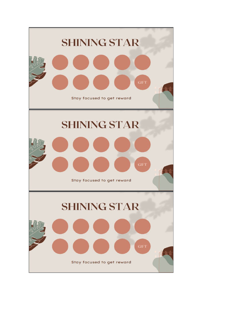 Tuition Reward Shining Star | PDF