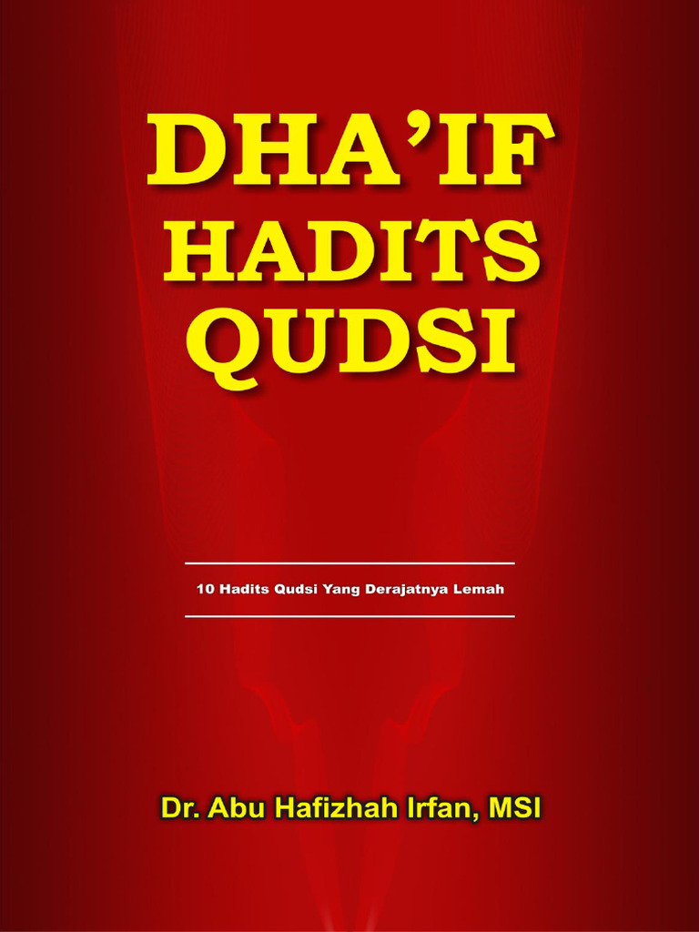 Dhaif Hadits Qudsi Buku 1 | PDF | Agama & Spiritualitas