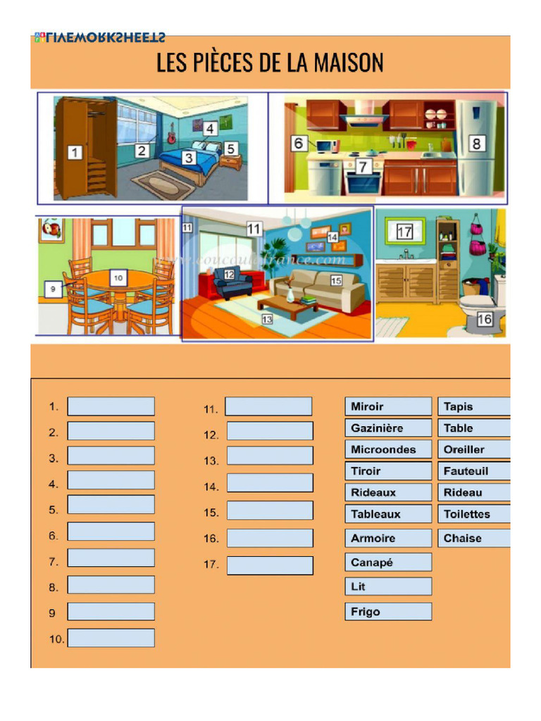 Les Pieces de La Maison | PDF