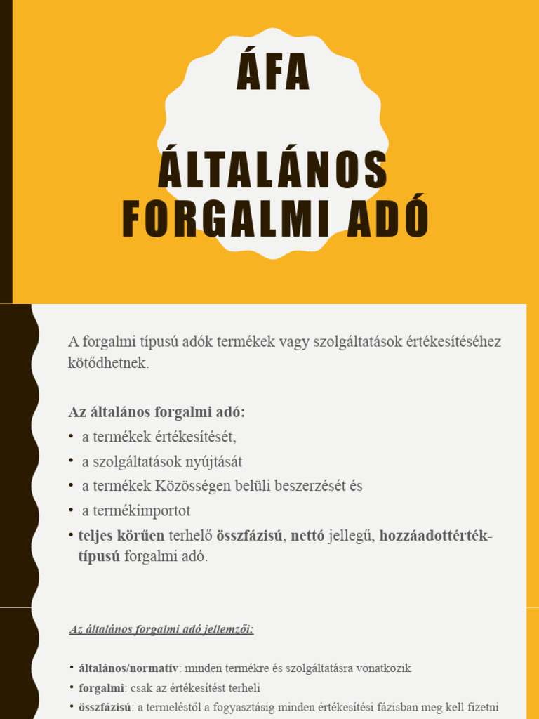 ÁFA | PDF
