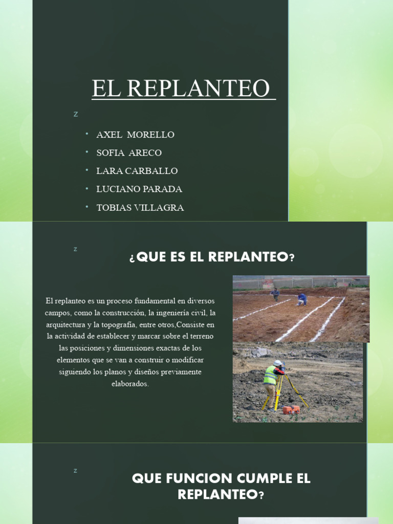 El Replanteo | PDF | Topografía | Ingeniería
