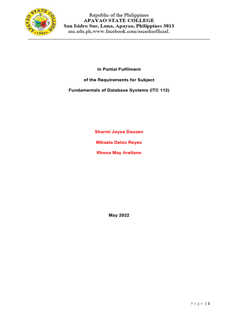 Barangay Information system | PDF | Databases | Microsoft Sql Server