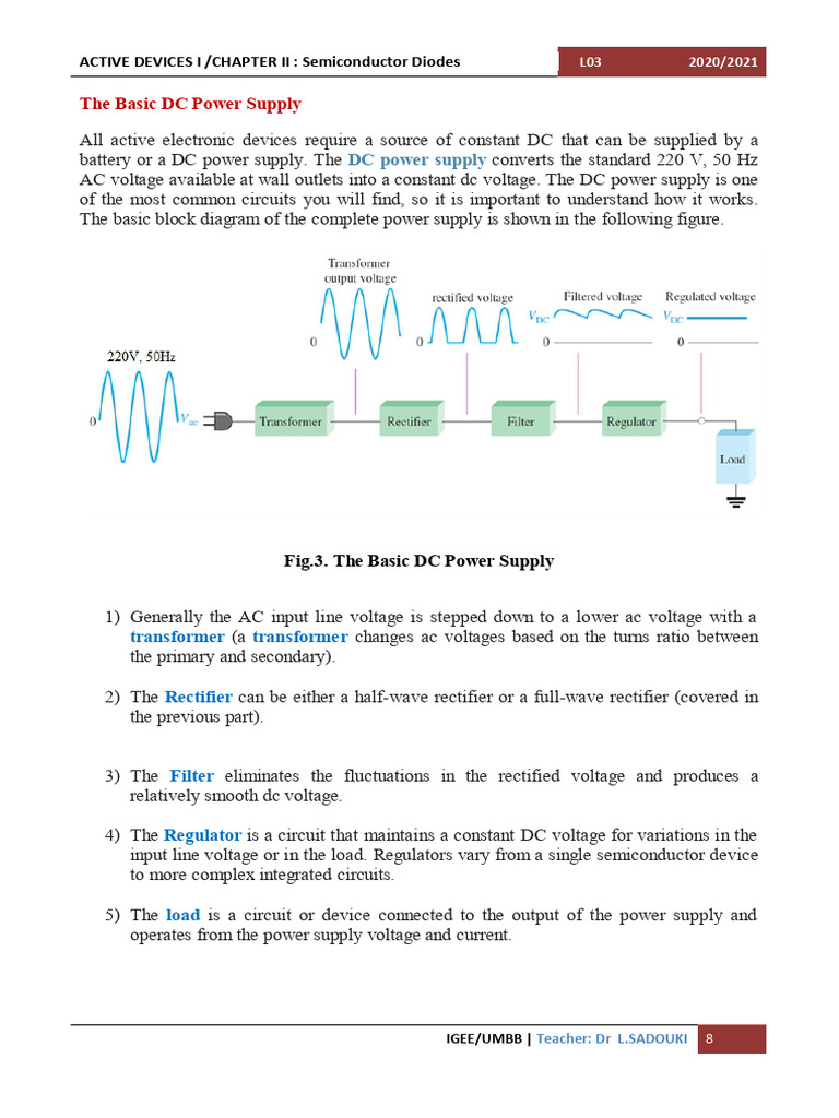 Applications of Diodes (Part2) | Download Free PDF | Rectifier | Power Supply