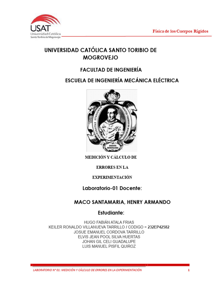 Laboratorio Final | Descargar gratis PDF | Medición | Exactitud y precisión