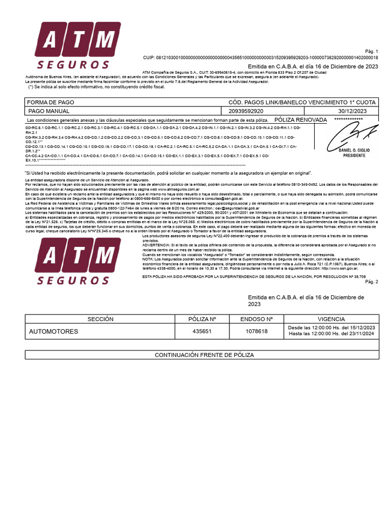 Choque Vargas Dionicio-1 | PDF | Póliza de seguros | Seguro