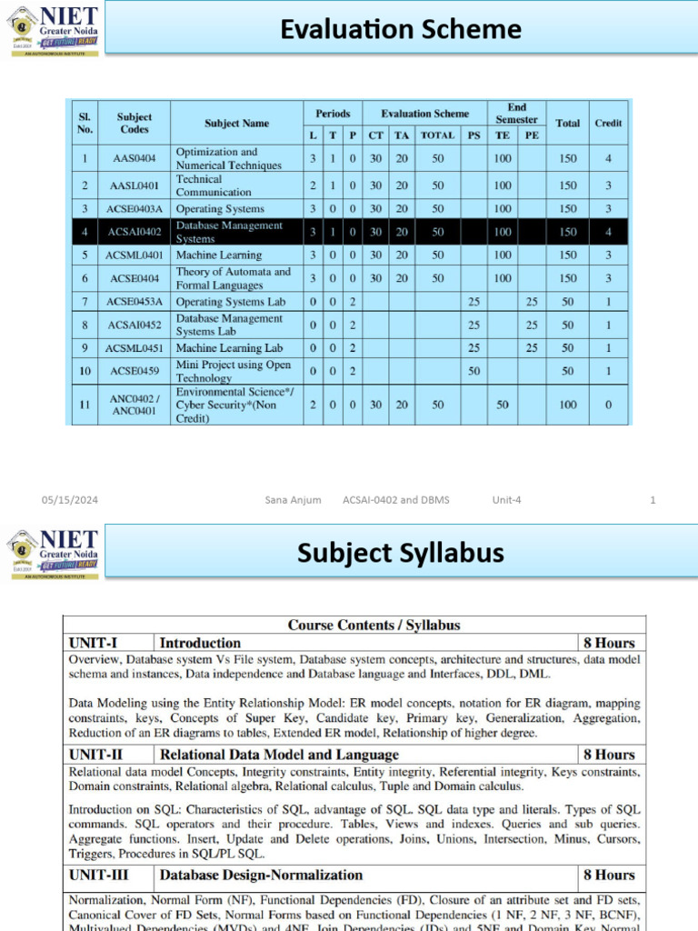 Unit4 Dbms | PDF | Database Transaction | Acid
