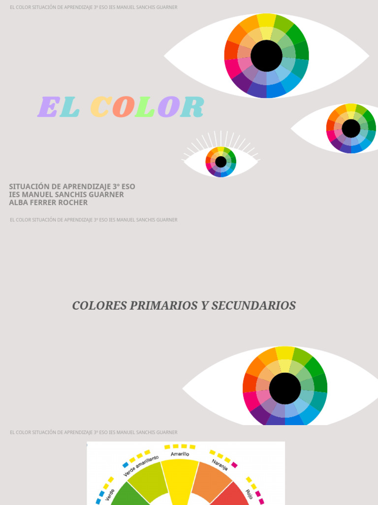Armonías y Contrastes del Color en ESO | PDF | Color | Percepción visual