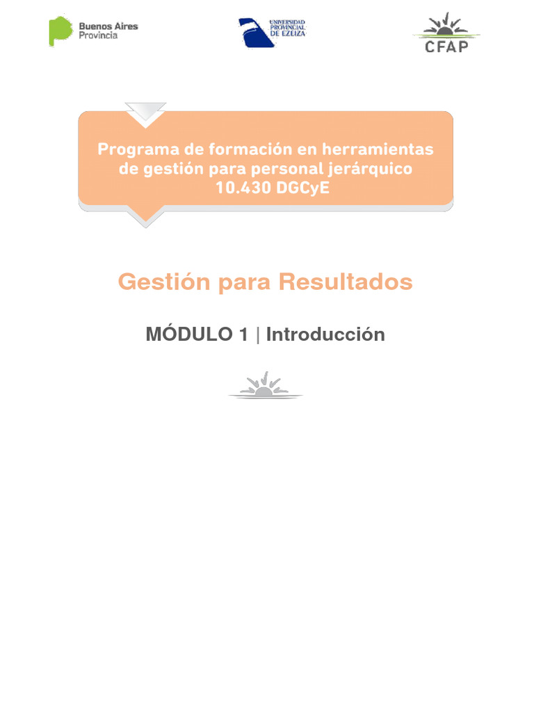 Modulo 1 - Gestion Por Resultados | PDF | Administración Pública | Democracia