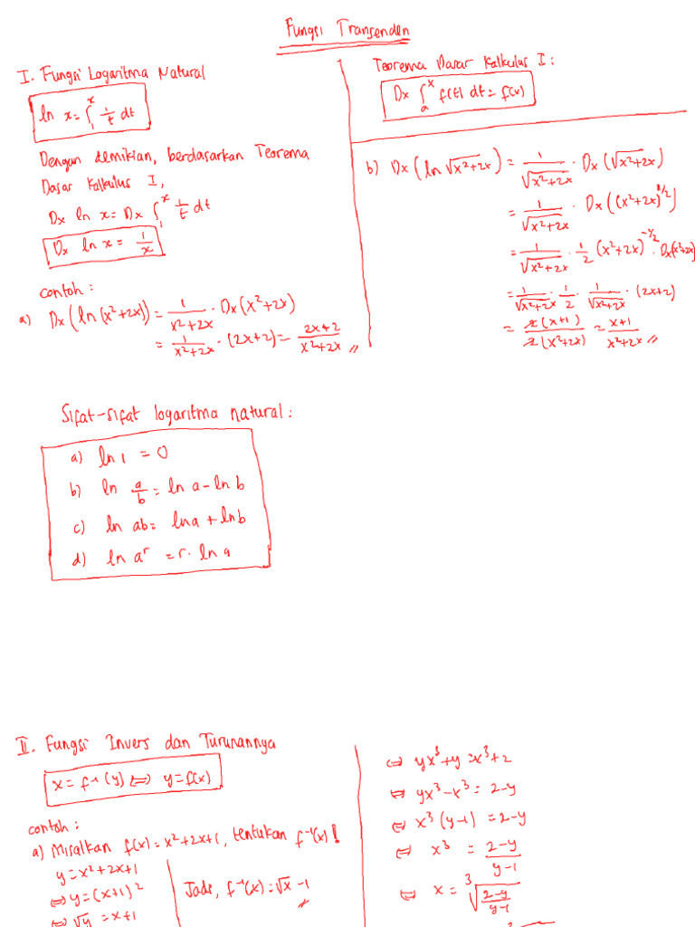 Fungsi Transenden | PDF