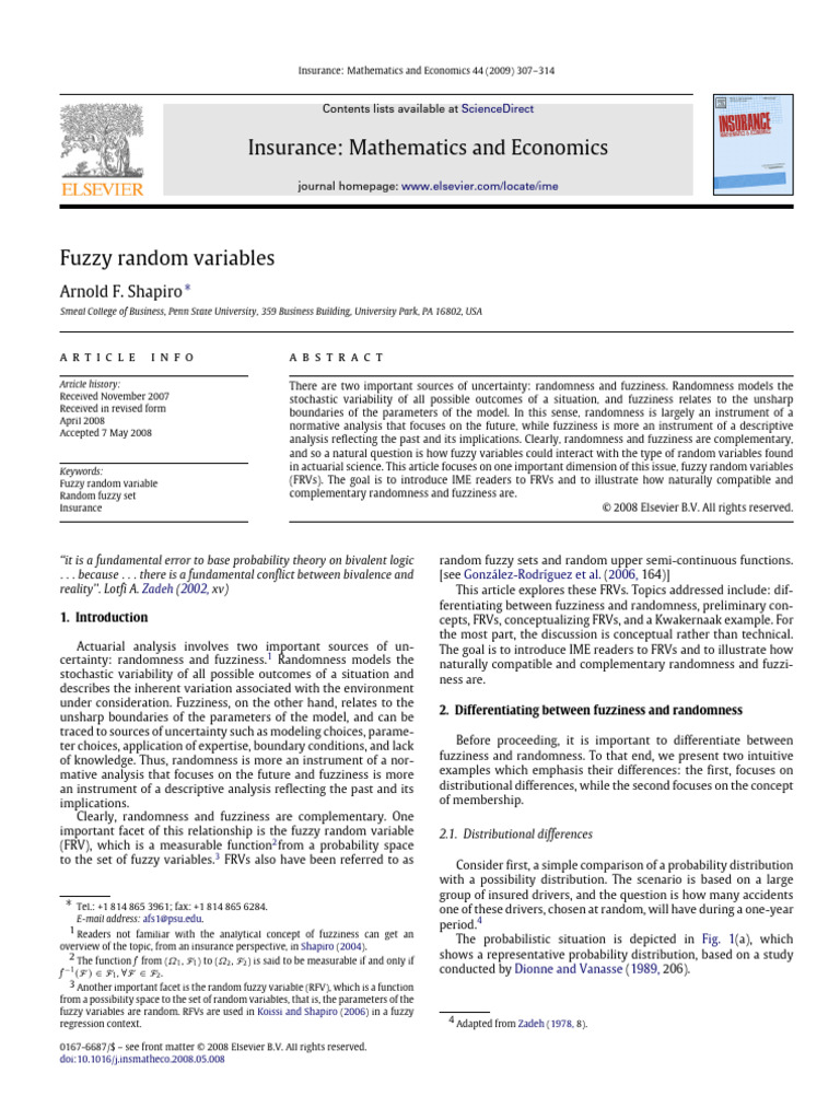 Fuzzy Distribution | PDF | Probability Distribution | Geometry