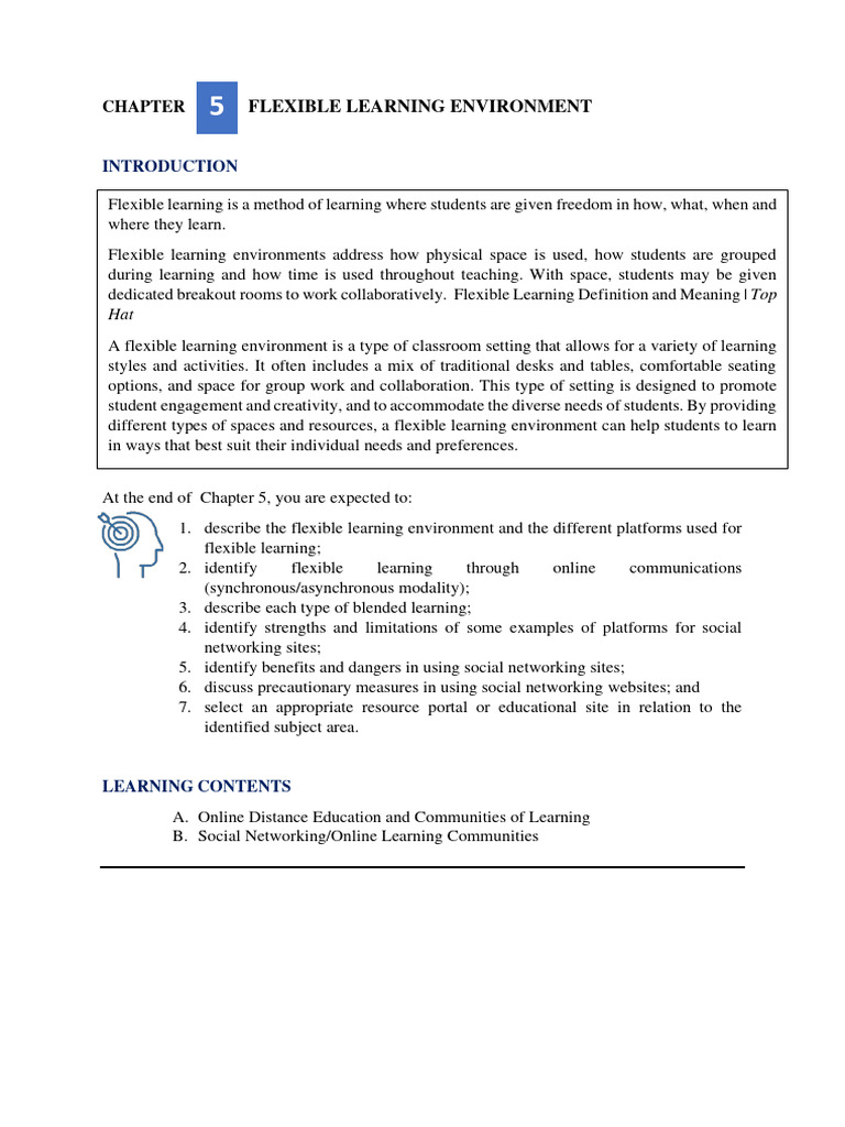 Understanding Flexible Learning Environments | PDF | Social Media ...