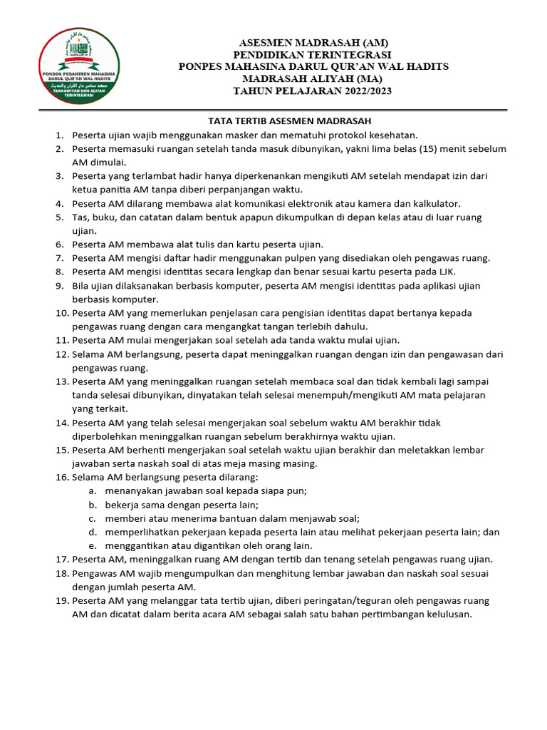 Tartib Am | PDF | Karier & Perkembangan