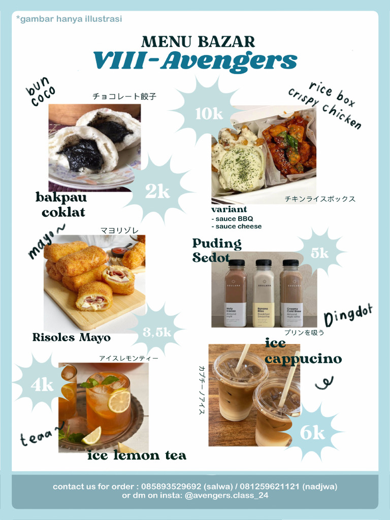 Cute Menu Coupon Bazar | PDF