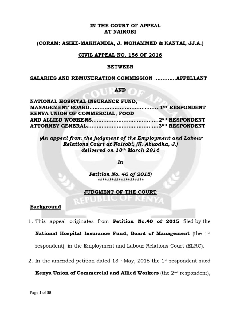 Civil Appeal No. 156 of 2016 | Download Free PDF | Salary | Appeal Civil Appeal No. 156 of 2016 | Download Free PDF | Salary | Appeal