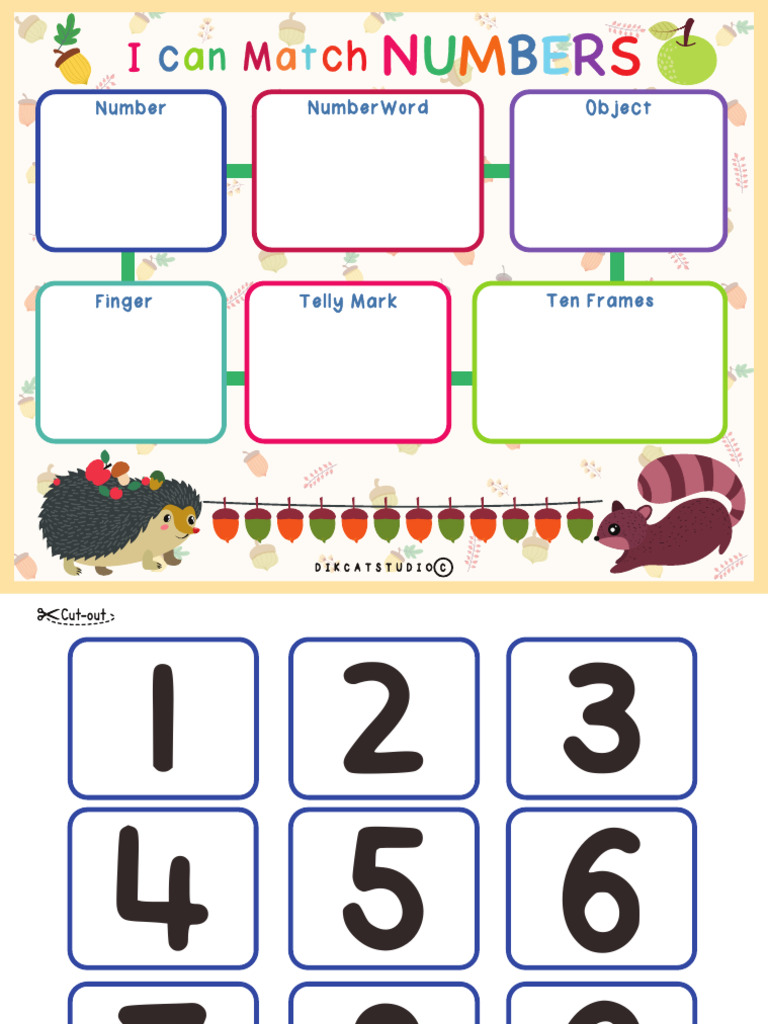 Number Matching Activity Guide | PDF | Teaching Methods & Materials | Computers