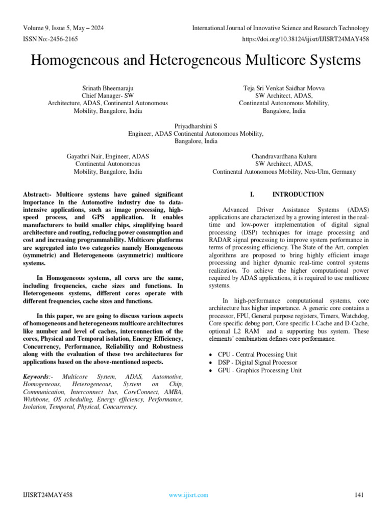 Homogeneous and Heterogeneous Multicore Systems | PDF | Multi Core ... Homogeneous and Heterogeneous Multicore Systems | PDF | Multi Core ...