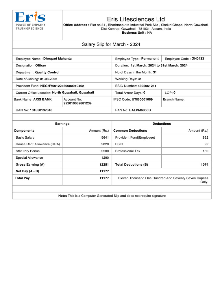 Payslip_a6602bcbc36c5a_2024-03 | PDF | Economies | Public Finance