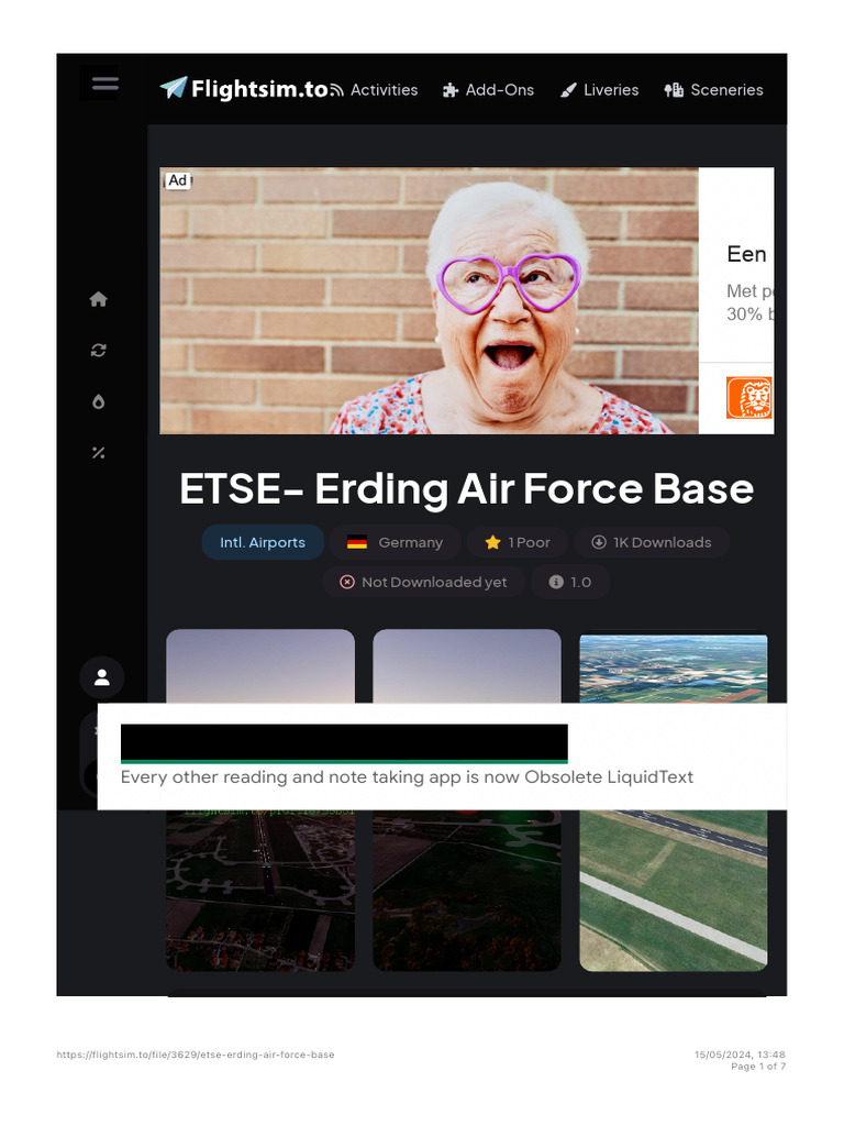ETSE - Erding Air Force Base For Microsoft Flight Simulator - MSFS | PDF | Software | Computing