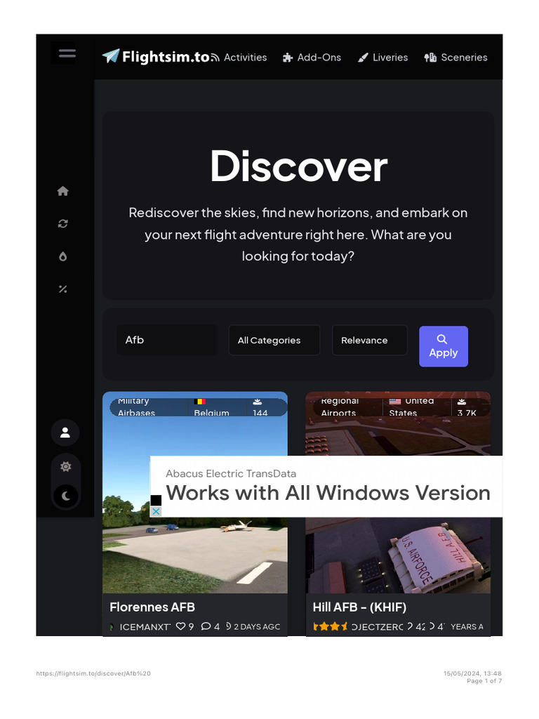 Discover & Search - Flightsim - To | PDF | Software | Microsoft