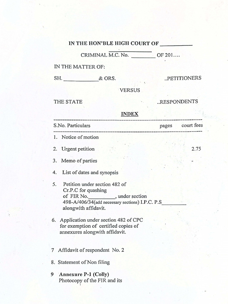 Criminal Misc. Petition | PDF