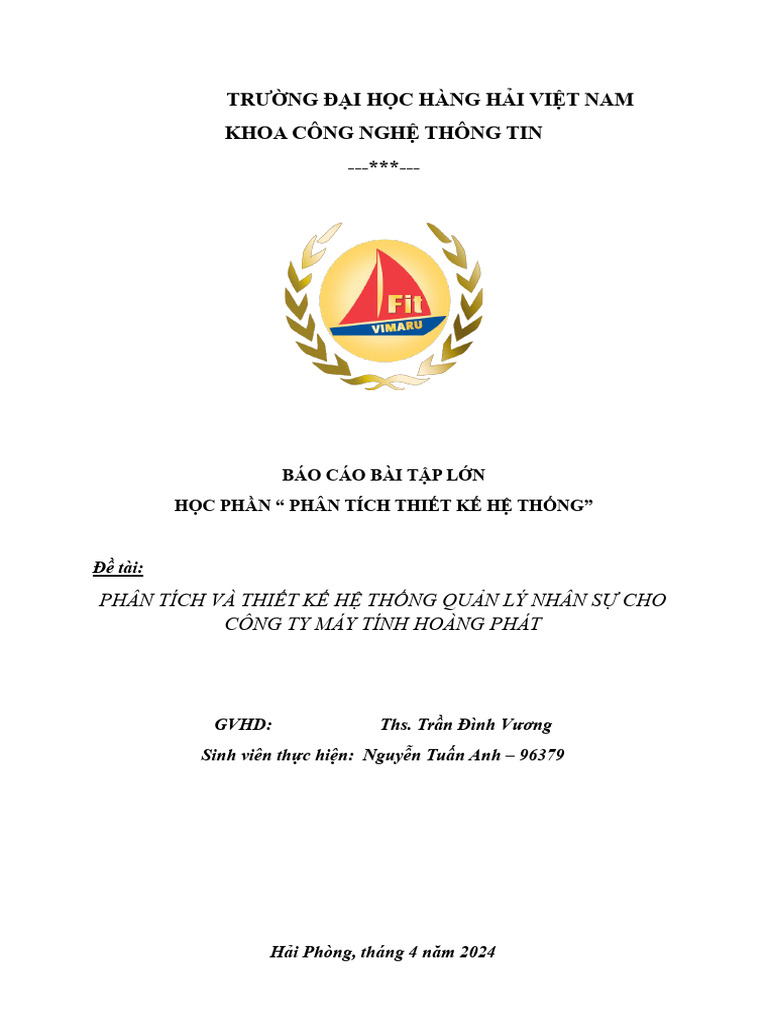 BTL PTTKHT | PDF
