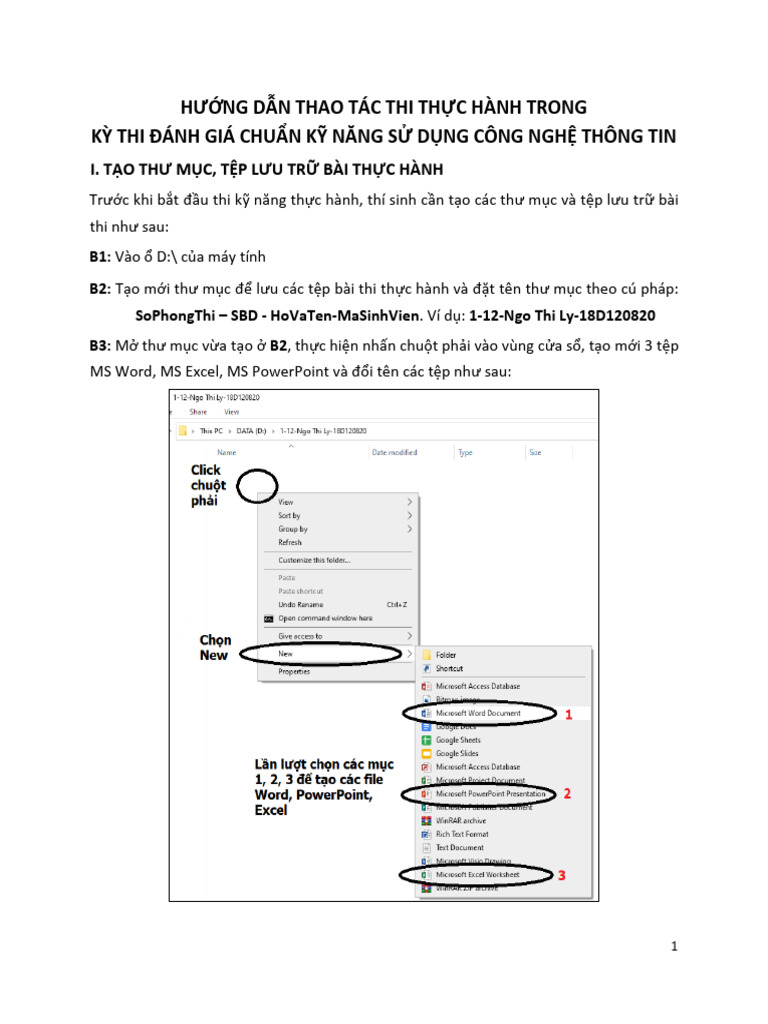 HDan Thi Thuc Hanh Tin Hoc | PDF