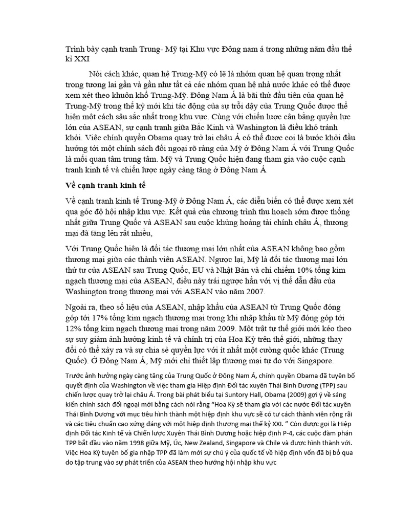 Trình Bày C NH Tranh Trung | PDF