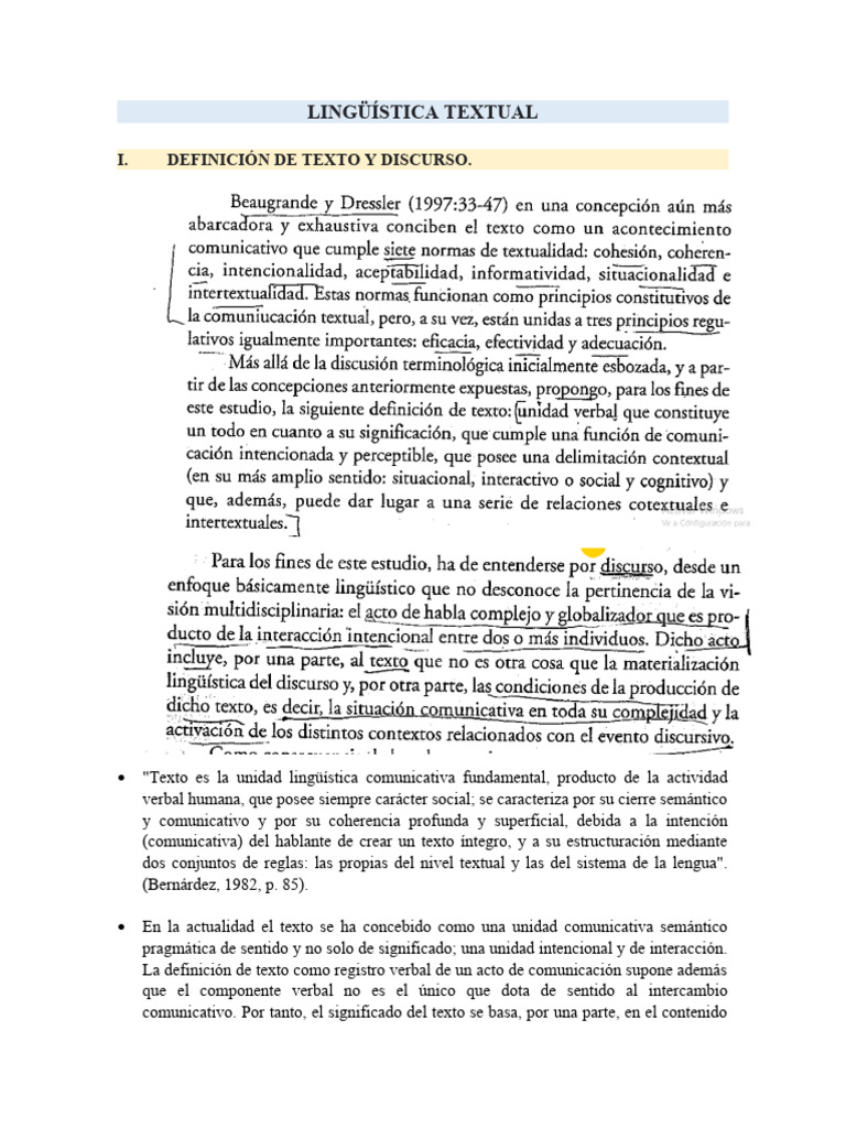 Linguistica Textual | PDF | Adverbio | Oración (Lingüística)