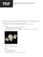 Einstein Riddle Worksheet | PDF | Drink | Yellow