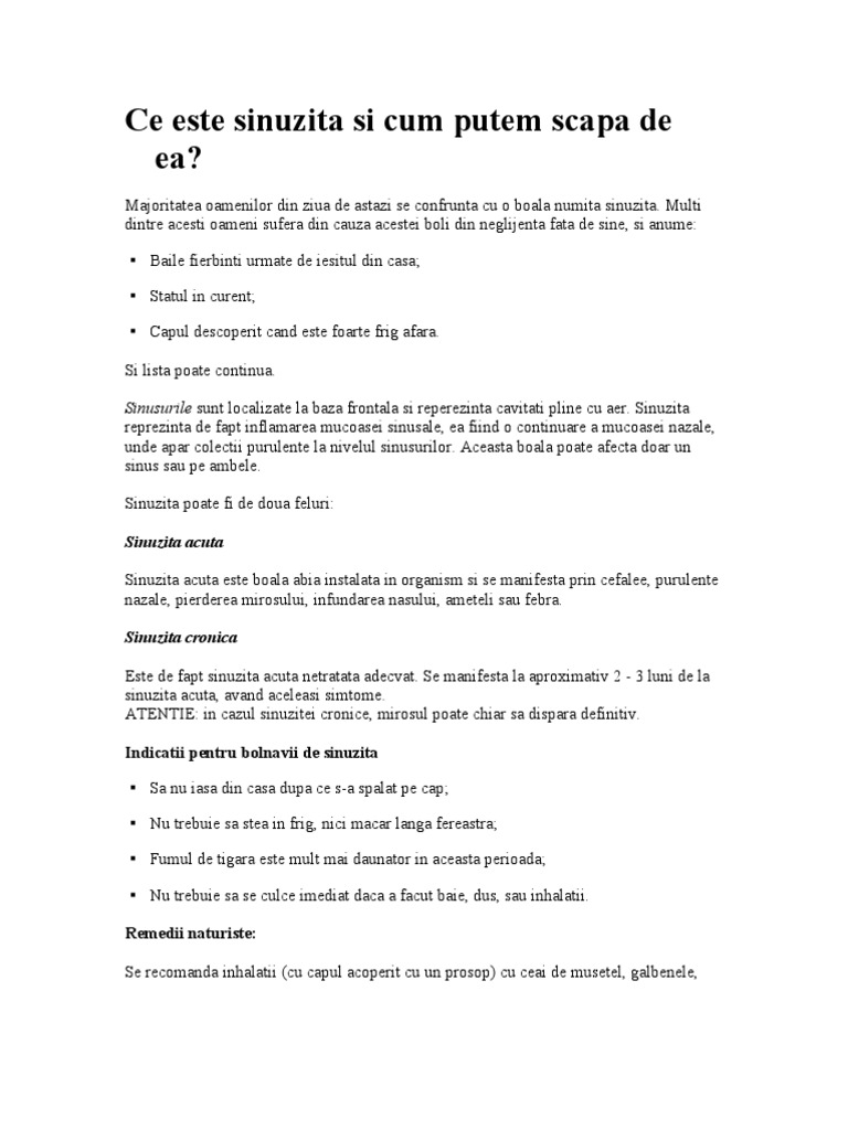 SINUZITA | PDF