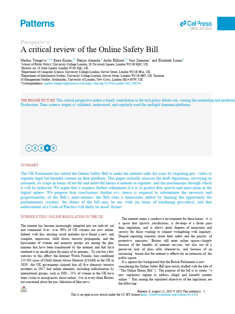 Review of Online Safety Bill | PDF | Cyberbullying | Suicide