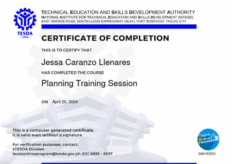 Training Session Plan for April 2024 | PDF
