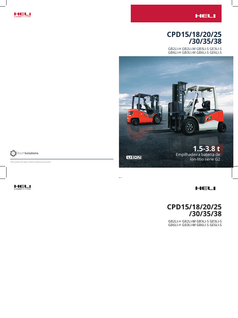 Ficha-Tecnica CPD25 | PDF | Empilhadeira | Pneu