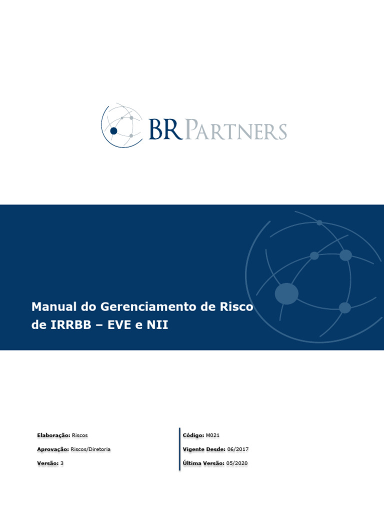 01 Manual Do Gerenciamento de Risco de IRRBB | PDF | Avaliação de risco ...