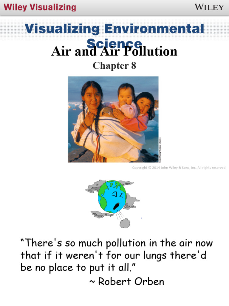 ENV1 Chapter 8 Air and Air Pollution | PDF | Atmosphere Of Earth | Smog