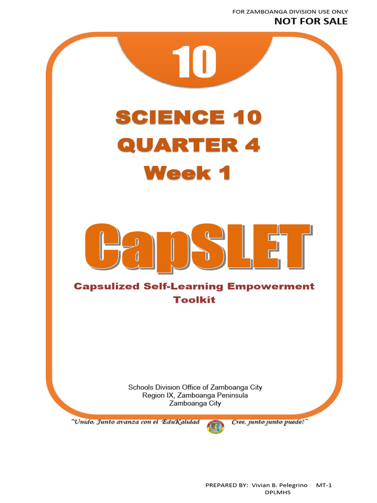 RCT Science 10 Q4 W1 SLM PDF | PDF | Gases | Temperature
