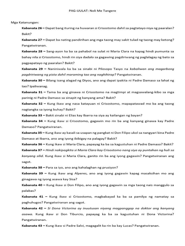 Kabanata 26-64 | PDF