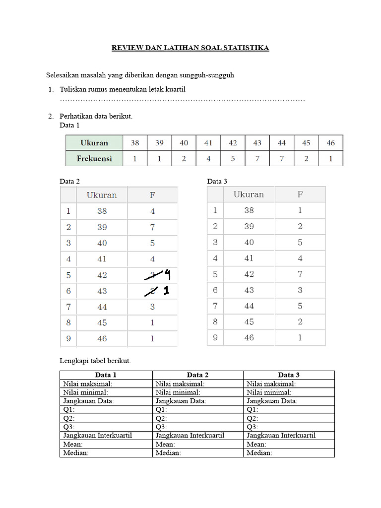 Soal Box Plot dan Dot Plot Statistika | PDF