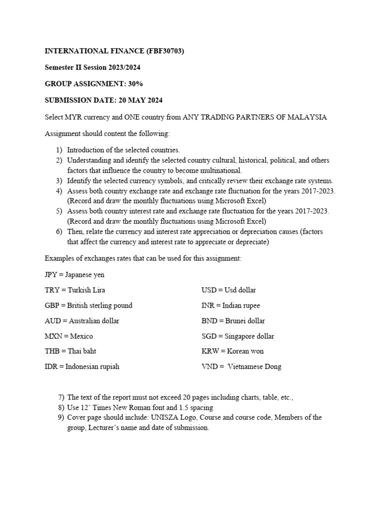 Fbf30703 - Group Assignment - Mac 2024 | PDF