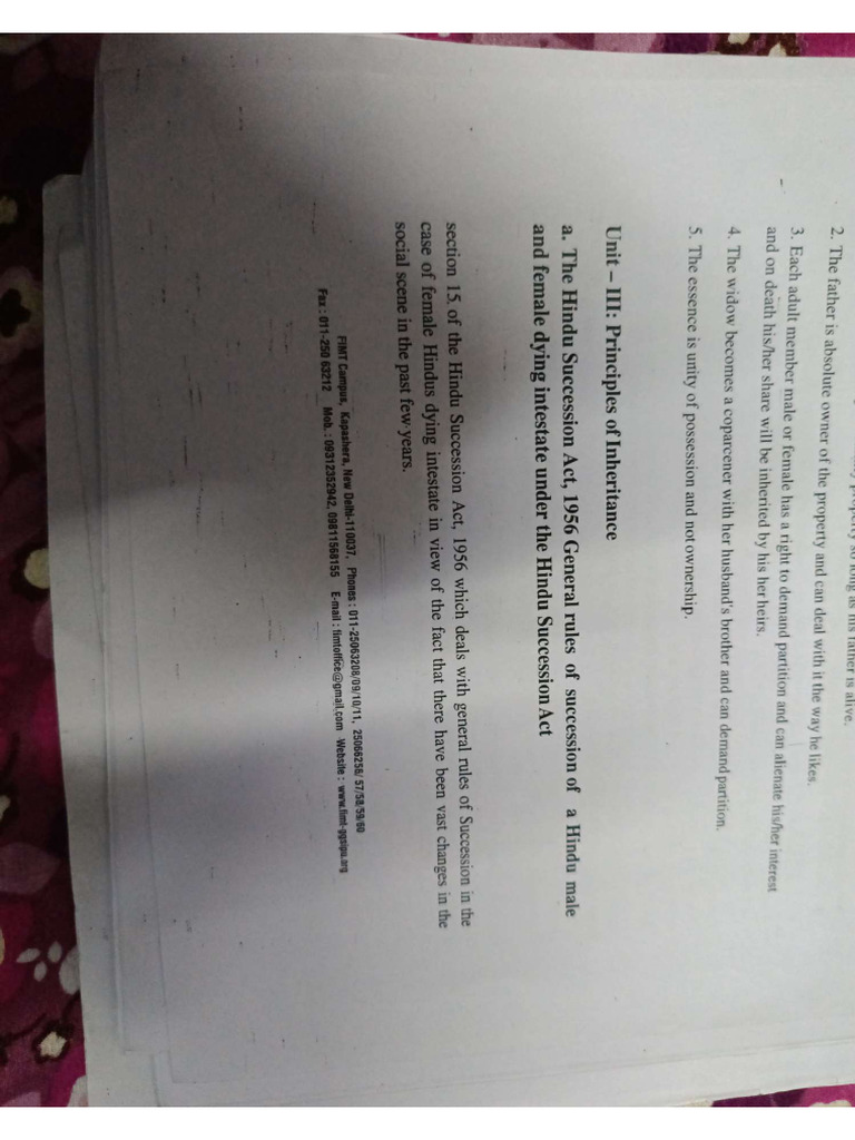 Family Law 2 Unit 3 | PDF