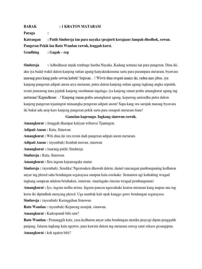 Naskah Ketoprak Fixx Beneran Yallah Capek | PDF | Agama & Spiritualitas | Puisi