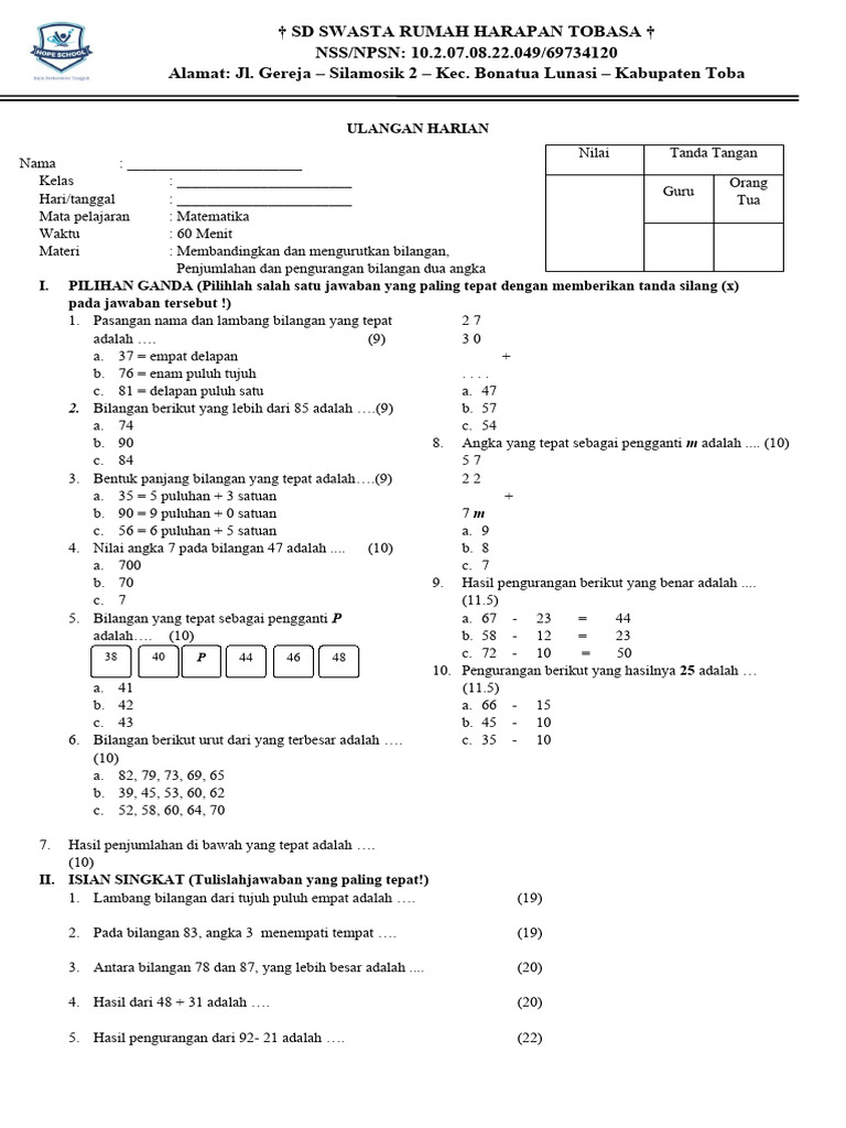 Uh 3 Math | PDF | Metode & Bahan Ajar