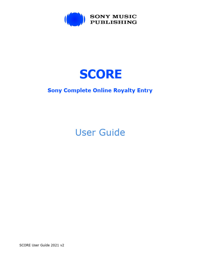 User Guide Score User Guide 2021 v2 | PDF | Password | Http Cookie