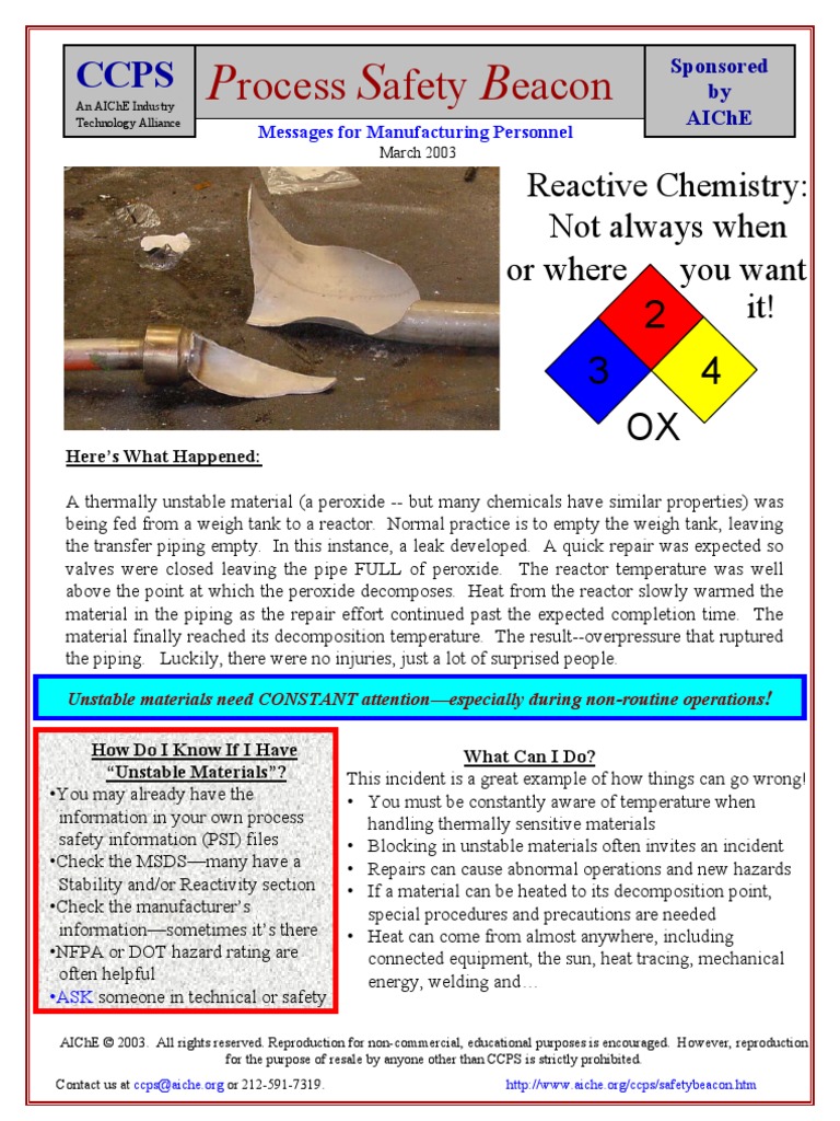 2003 03 Unstable Materials | PDF