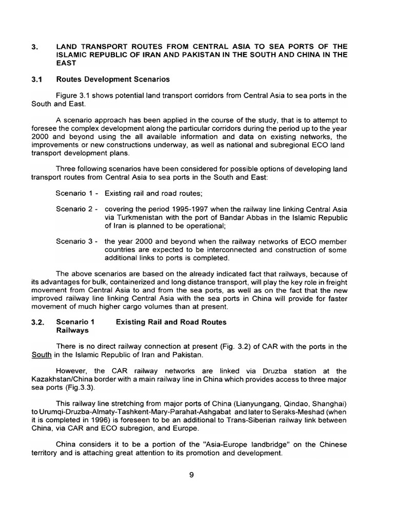 Cis To PK Ports | Download Free PDF | Central Asia | Rail Transport