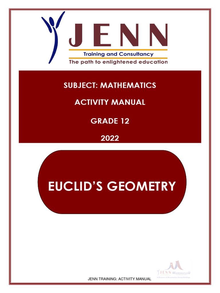 Euclid's Geometry Activity Manual | PDF | Triangle | Geometry