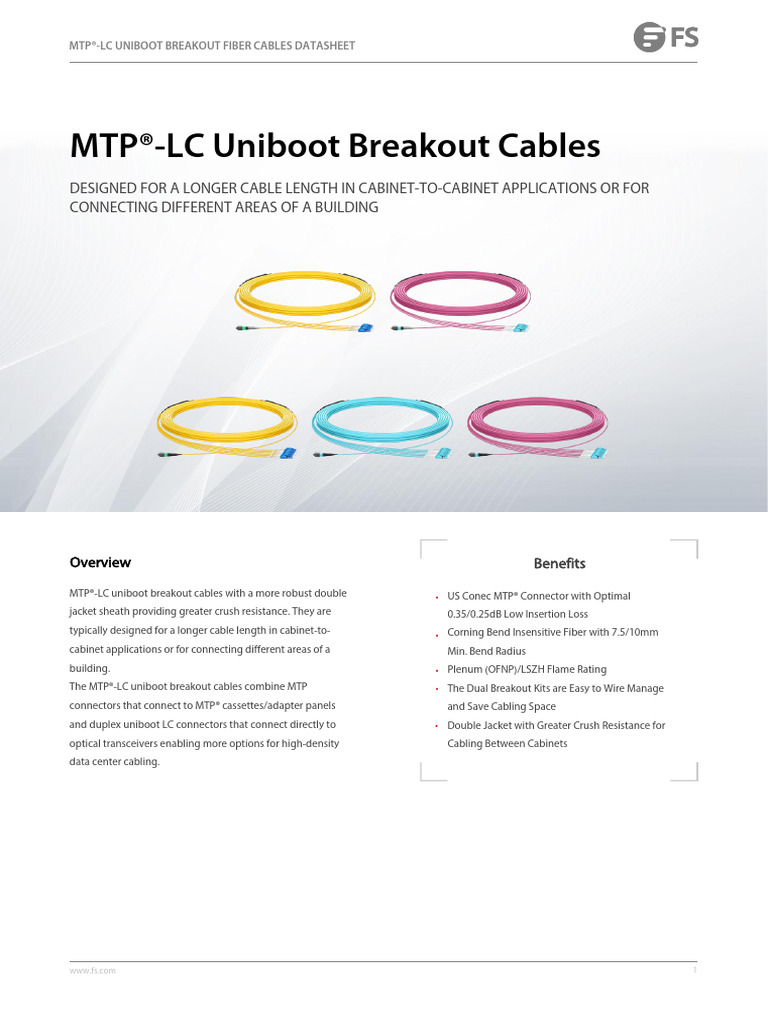 FS BOC DATASHEET | PDF | Optical Fiber | Equipment