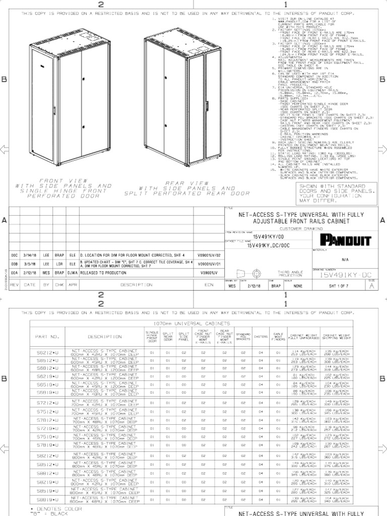 Panduit Drawing | PDF | Manufactured Goods