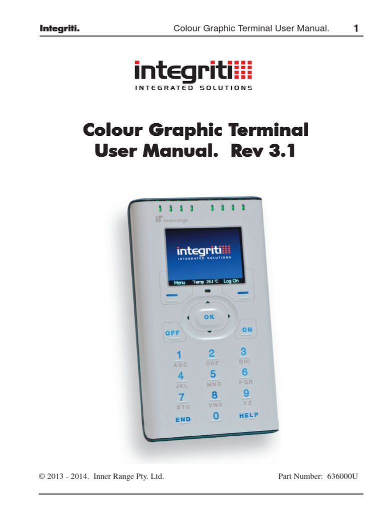 636000U Integriti Graphic User-Rev3 - 1 | PDF | Computer Terminal ...