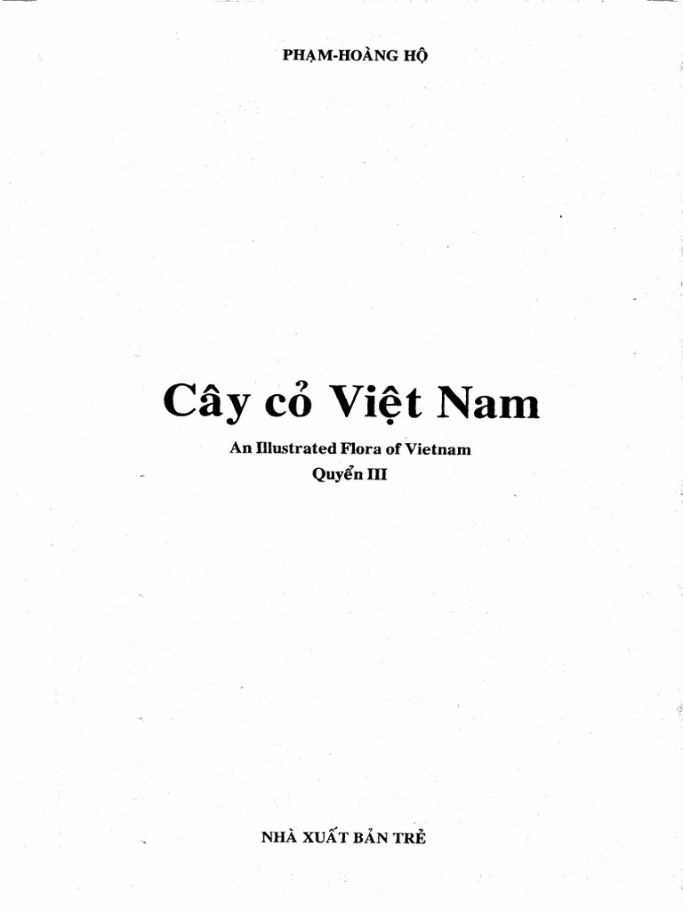 (Yhoc) - Cay Co Viet Nam (Pham Hoang Ho) - 1999 - Tap | PDF